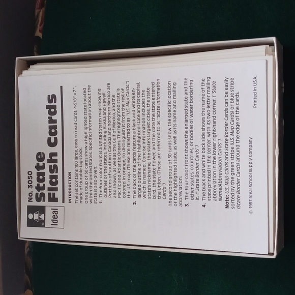 Ideal School Supply Co | Toys | Vintage 987 Ideal School 10 Count State ...